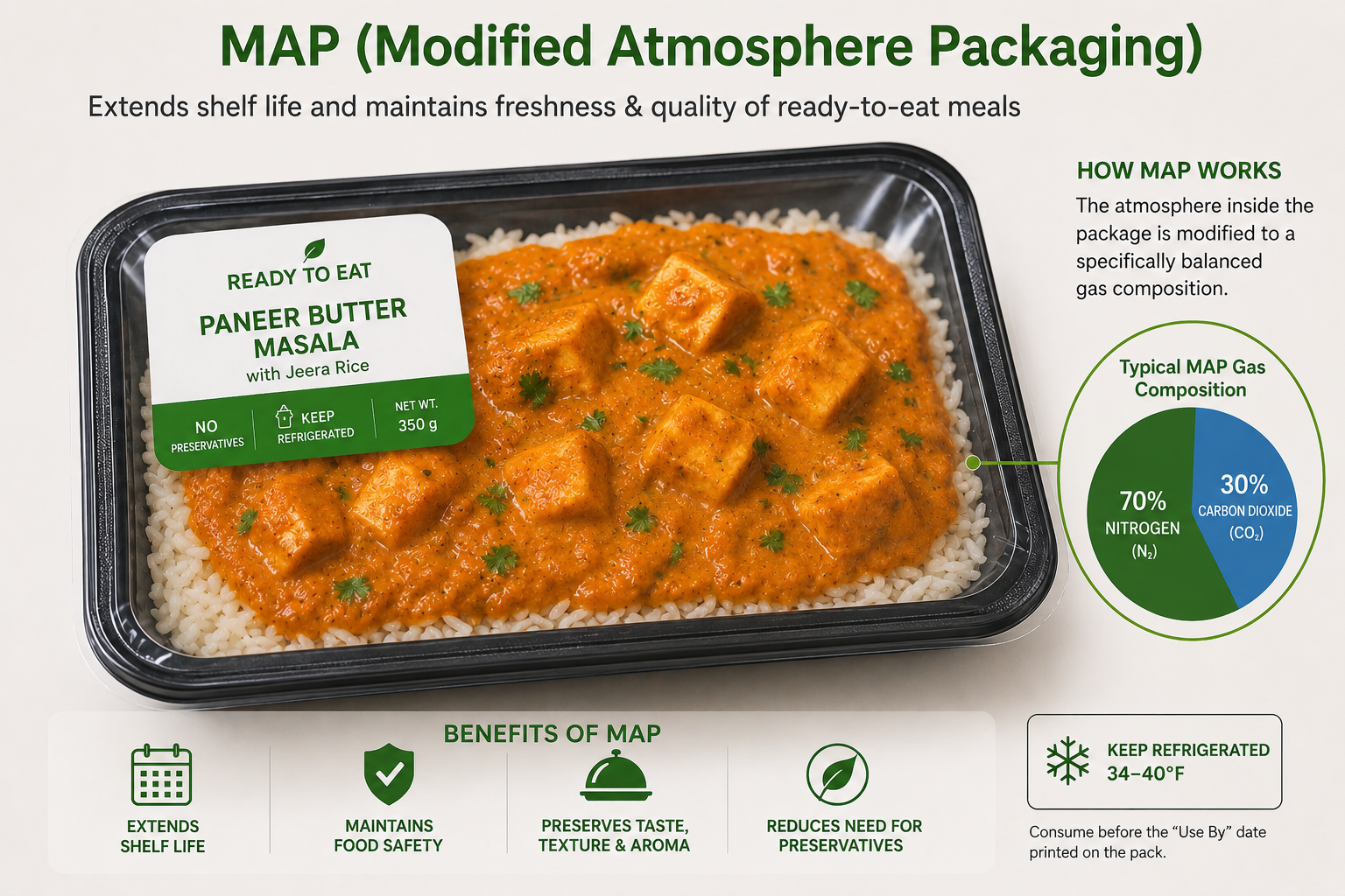 What Is Modified Atmosphere Packaging (MAP)? Benefits for Food ...
